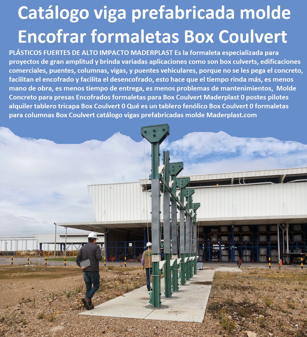FORMALETAS PLÁSTICAS 0 CAMILLAS PARA ENCOFRADOS DE CONCRETO 0 MOLDES ...
