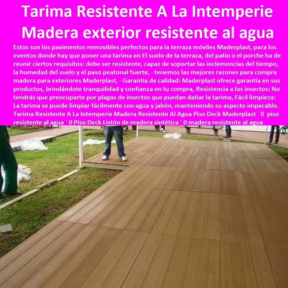 PISO MADERPLAST COLOMBIANOS CALIDAD GARANTIZADA Pisos Madera Plástica ...